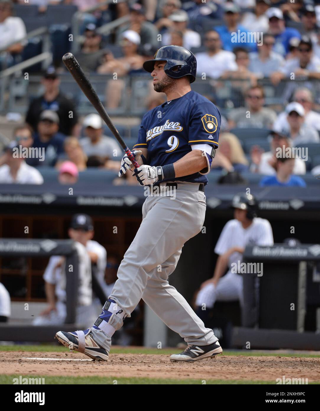 Milwaukee Brewers catcher Manny Pina (9) during game played against the ...