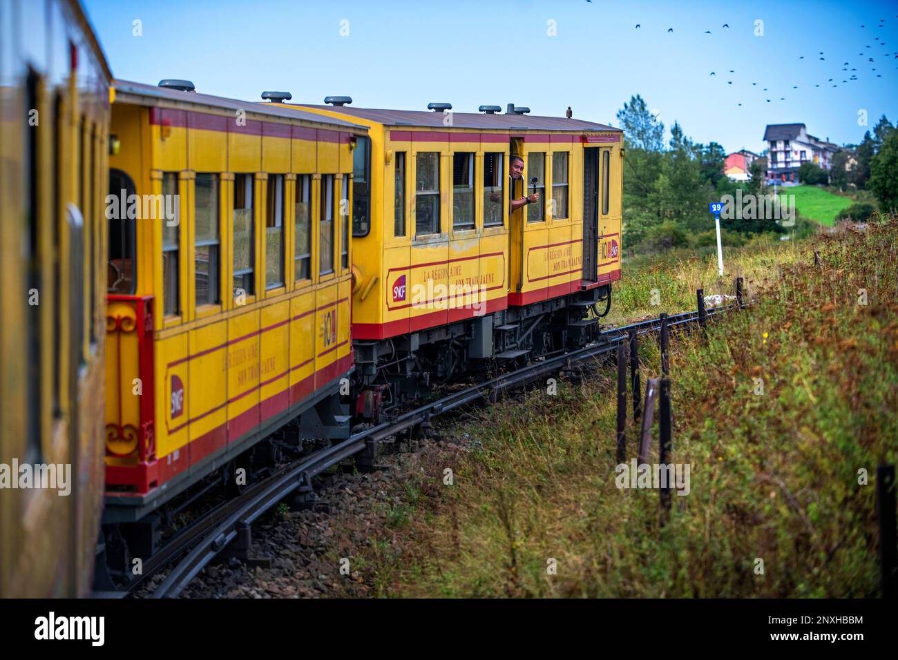 Journey in the The Yellow Train or Train Jaune, Pyrénées-Orientales ...