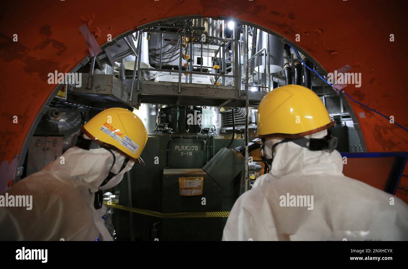 A picture taken on Feb.15,2018 shows Primary Containment Vessel of the ...