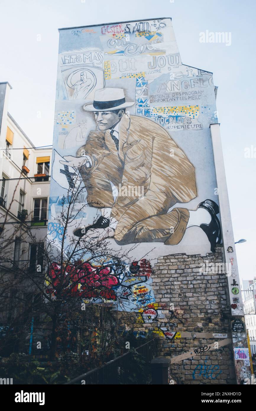 Graffiti in belleville paris hi-res stock photography and images - Alamy