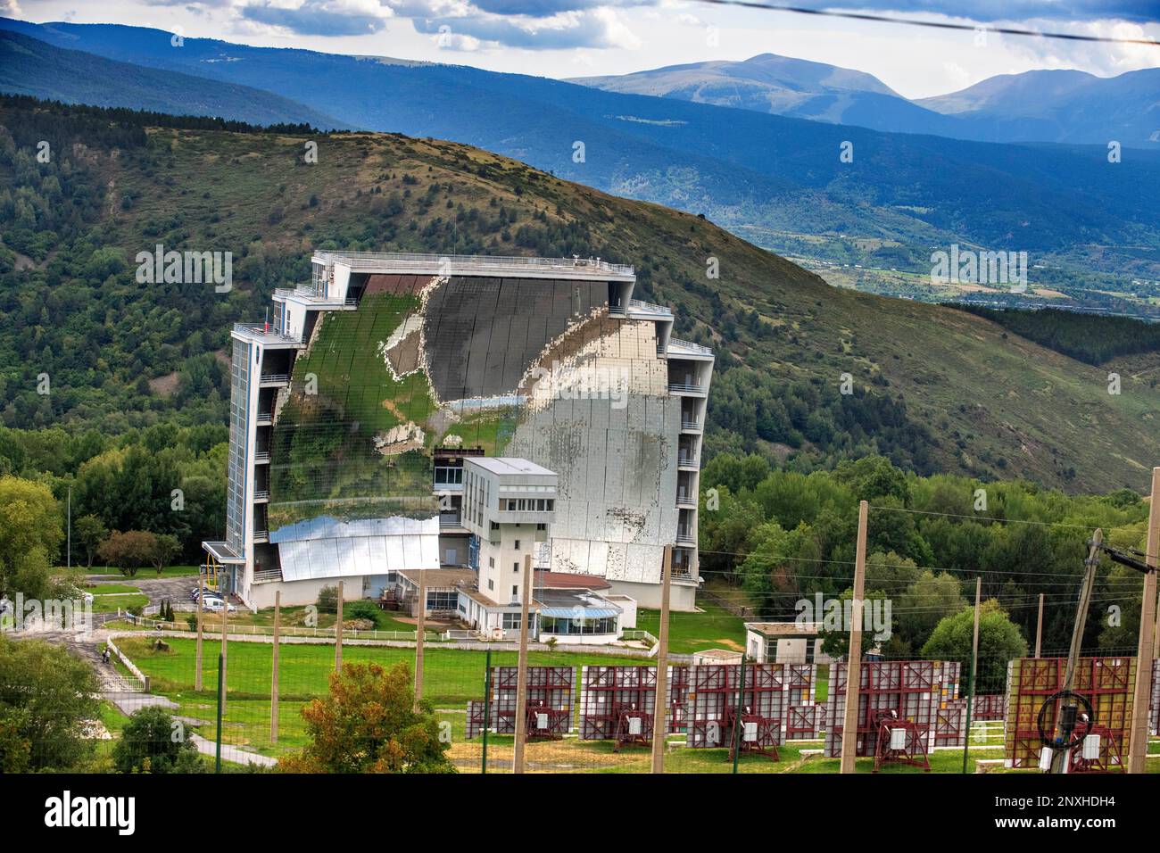 Font-Romeu-Odeillo-Via (south of France): the Odeillo solar furnace in ...