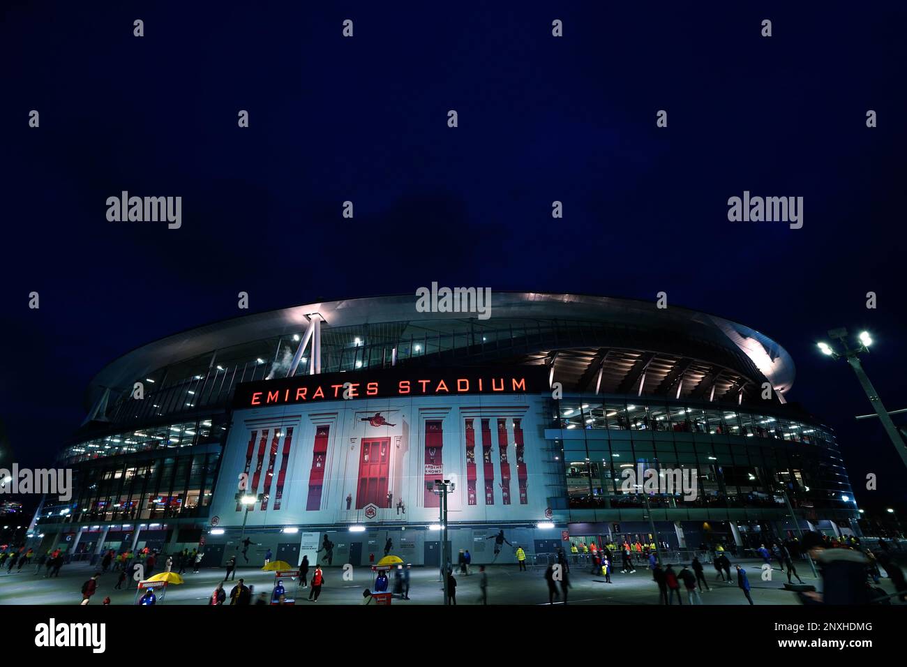 Outside Emirates Stadium At Night