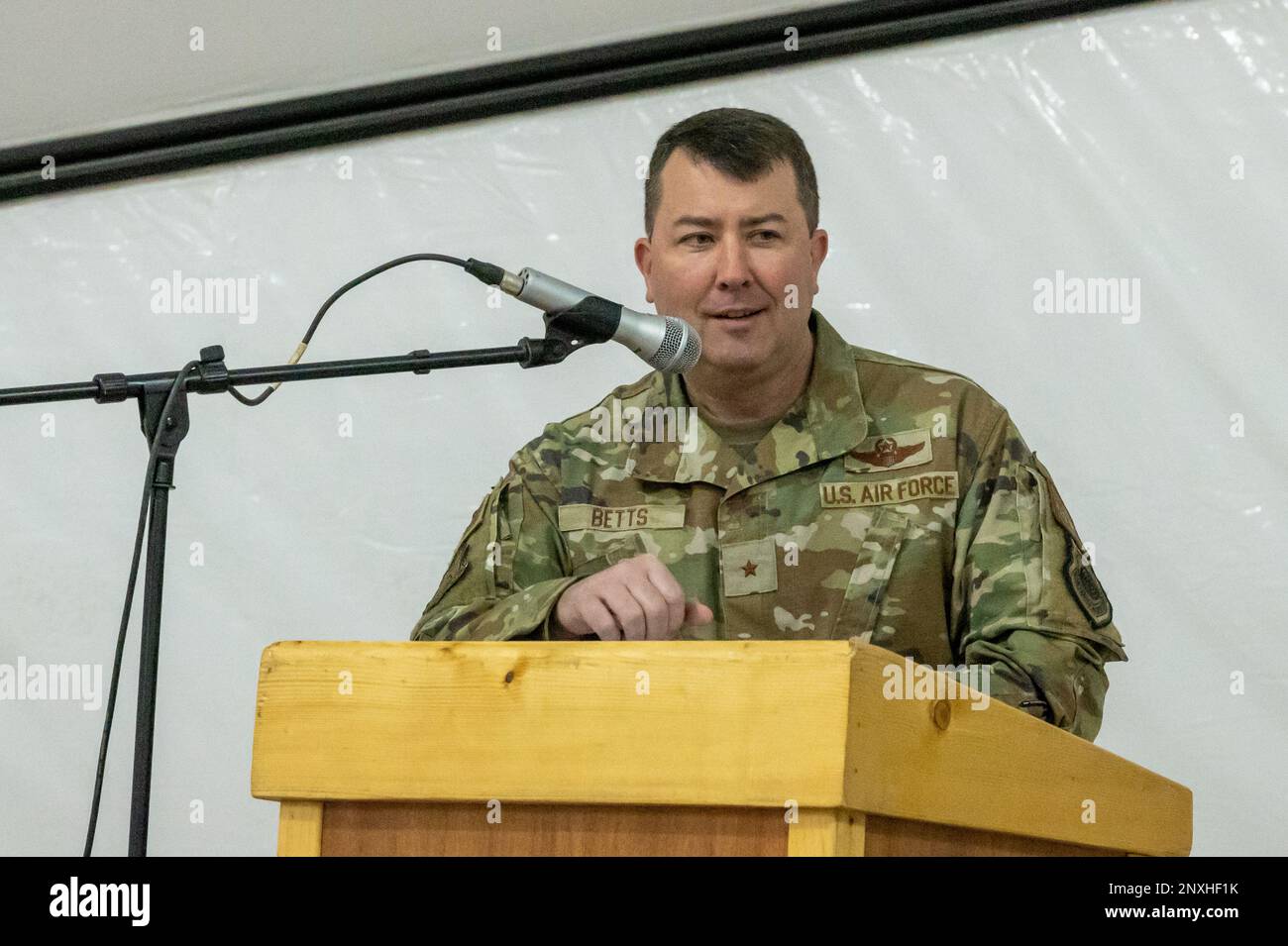 U.S. Air Force Brig. Gen. William Betts, commander of the 378th Air ...