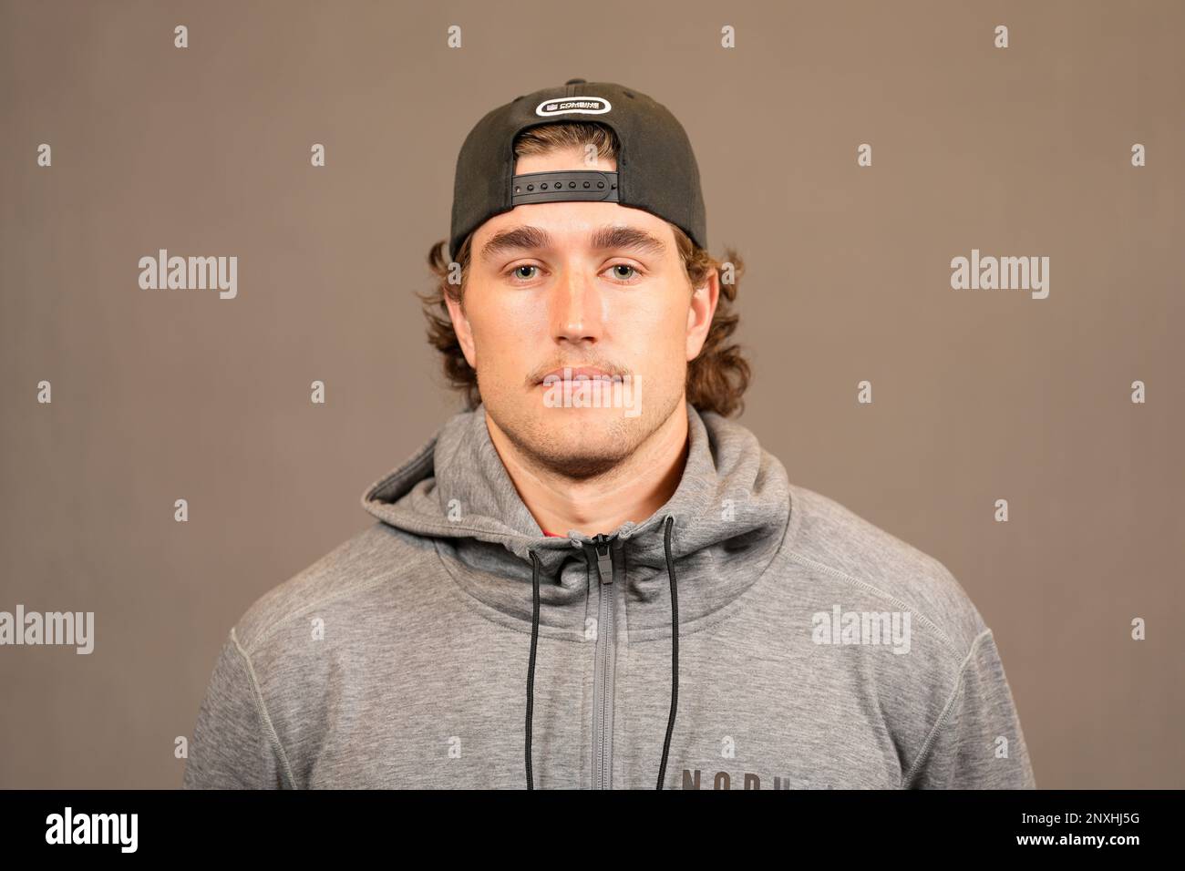 Louisville quarterback Malik Cunningham poses for a portrait at the NFL ...