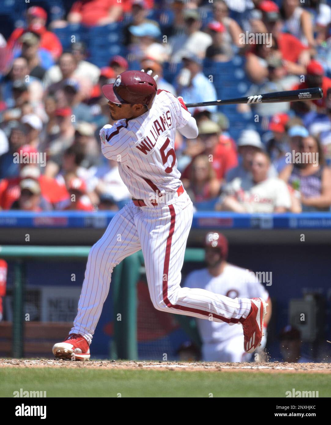 Philadelphia Phillies outfielder Nick Williams (5) during game against ...
