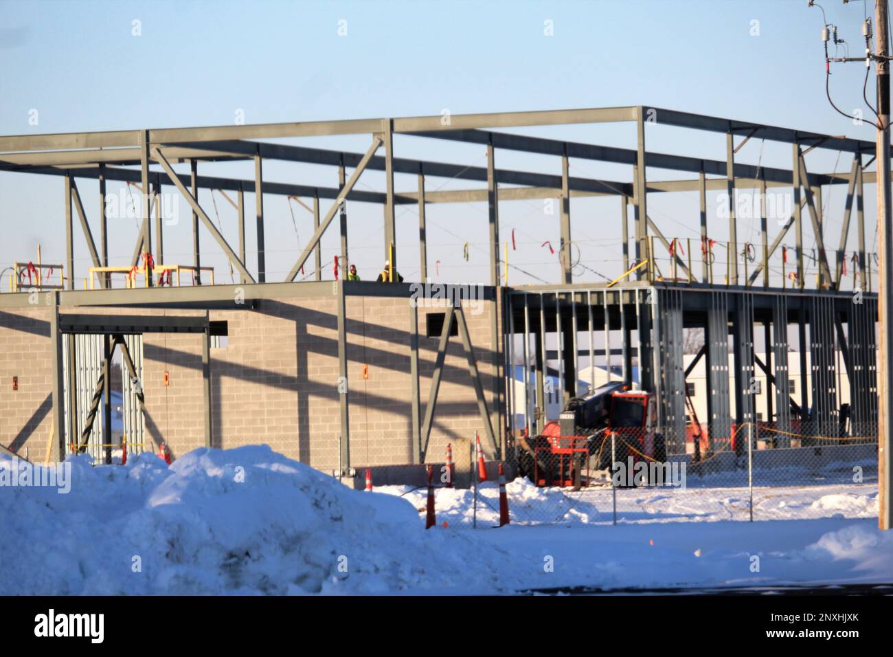 The construction area for a future transient training brigade ...