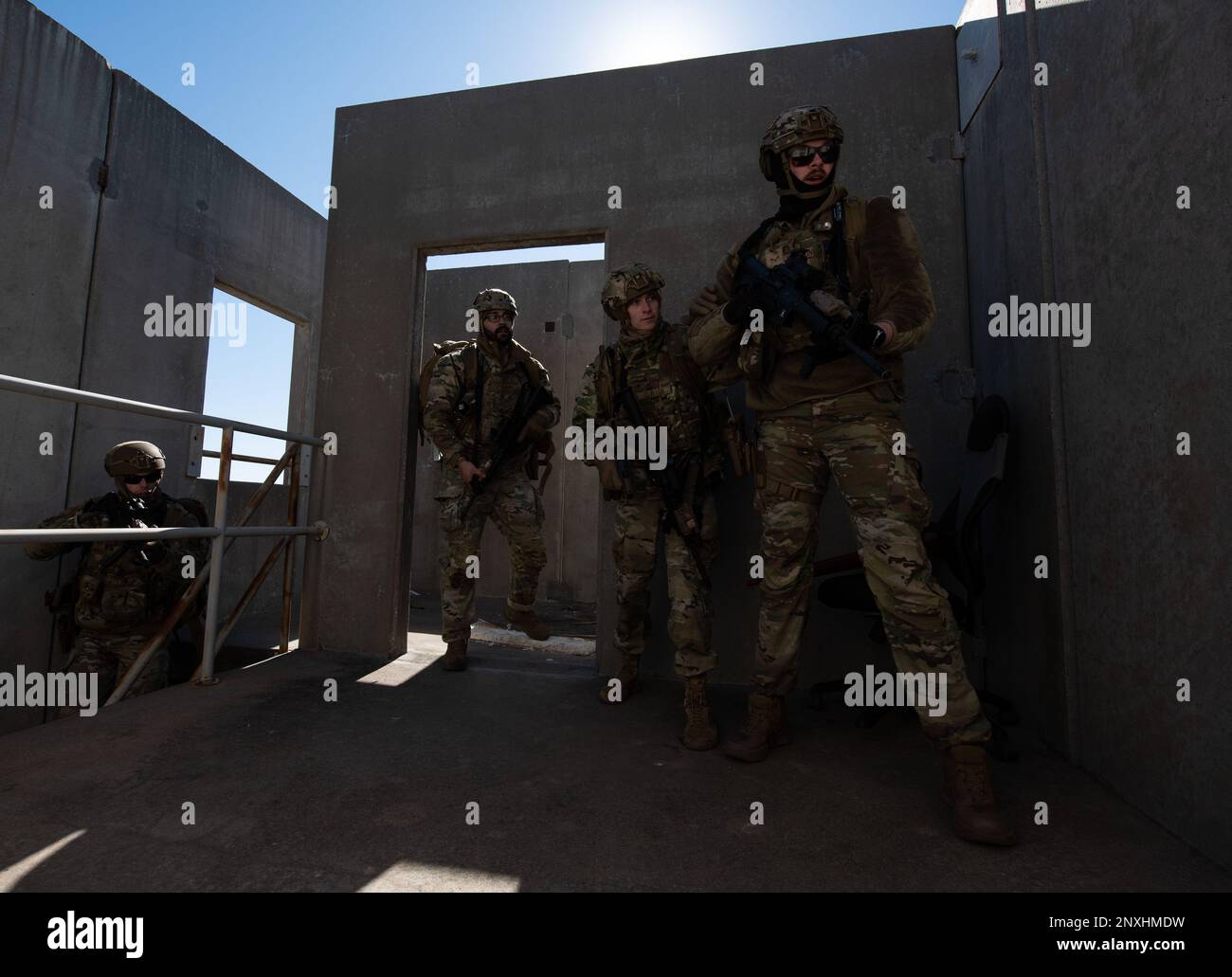 Airman 1st Class Alexander Johnson, right, and, Airman Mitchell Clayton ...