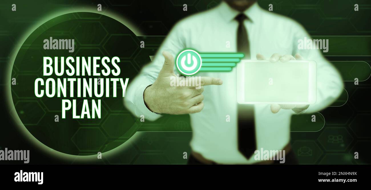 Sign displaying Business Continuity Plan. Internet Concept creating ...