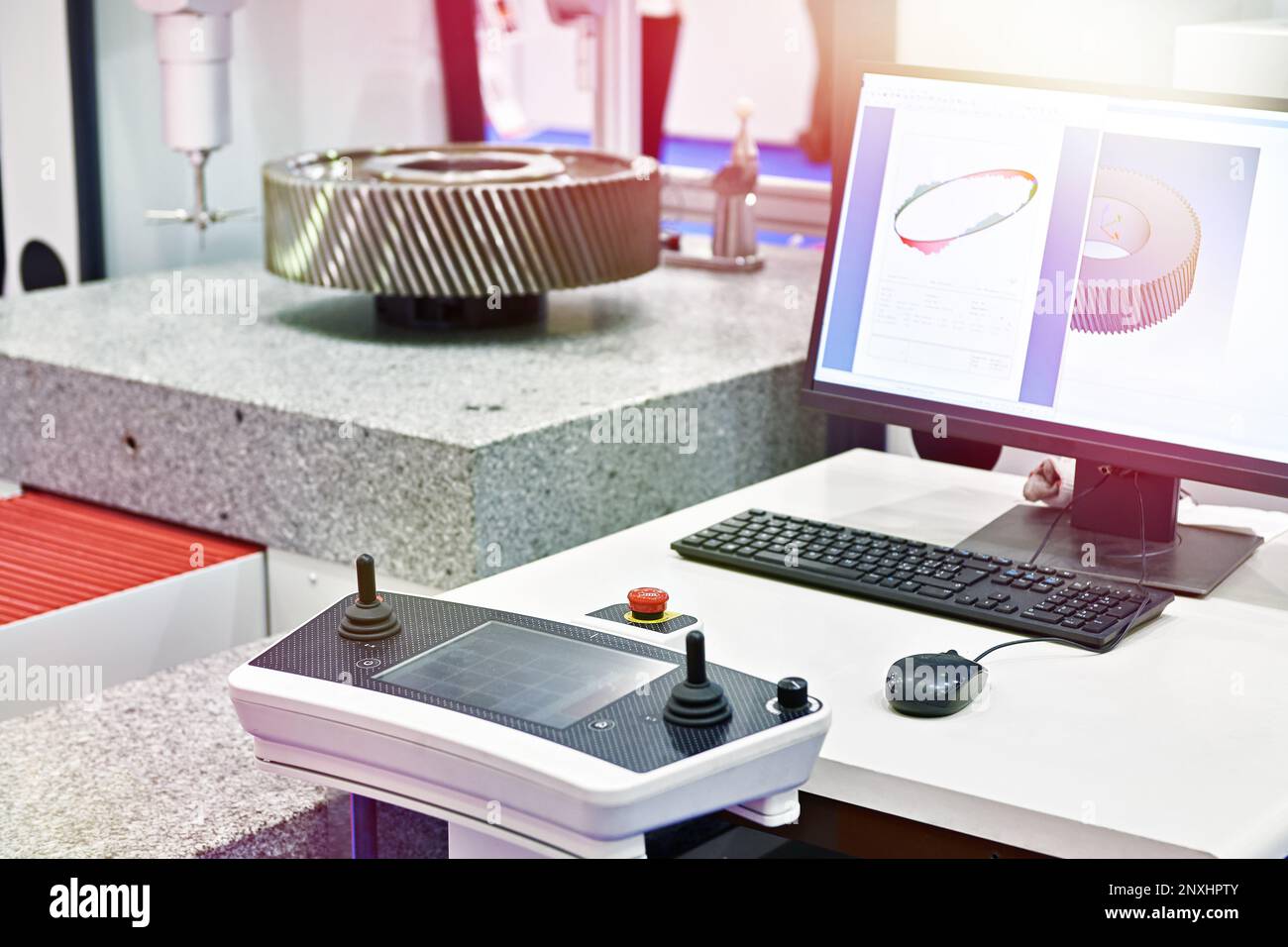 Coordinate Measuring Machine with 3d head Stock Photo - Alamy