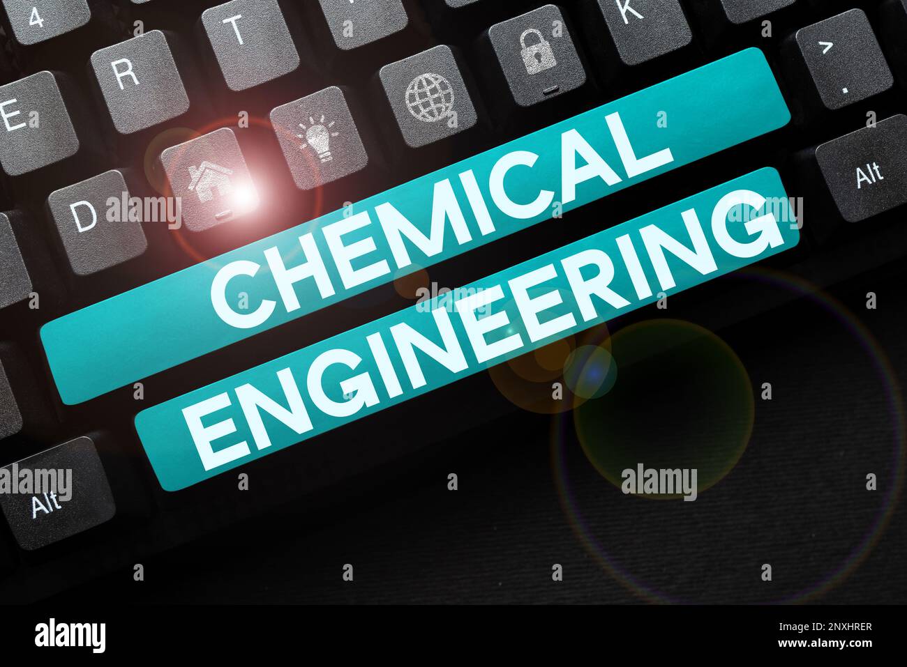 Conceptual caption Chemical Engineering. Word for developing things ...