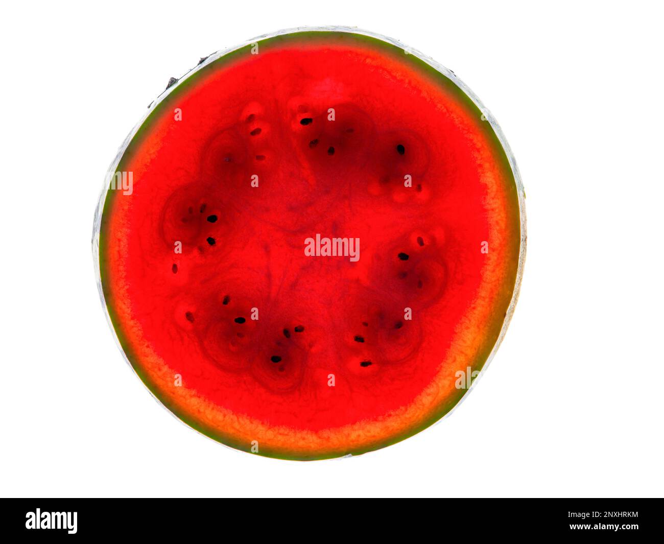 Single Slice of Red Watermelon on white background Stock Photo - Alamy