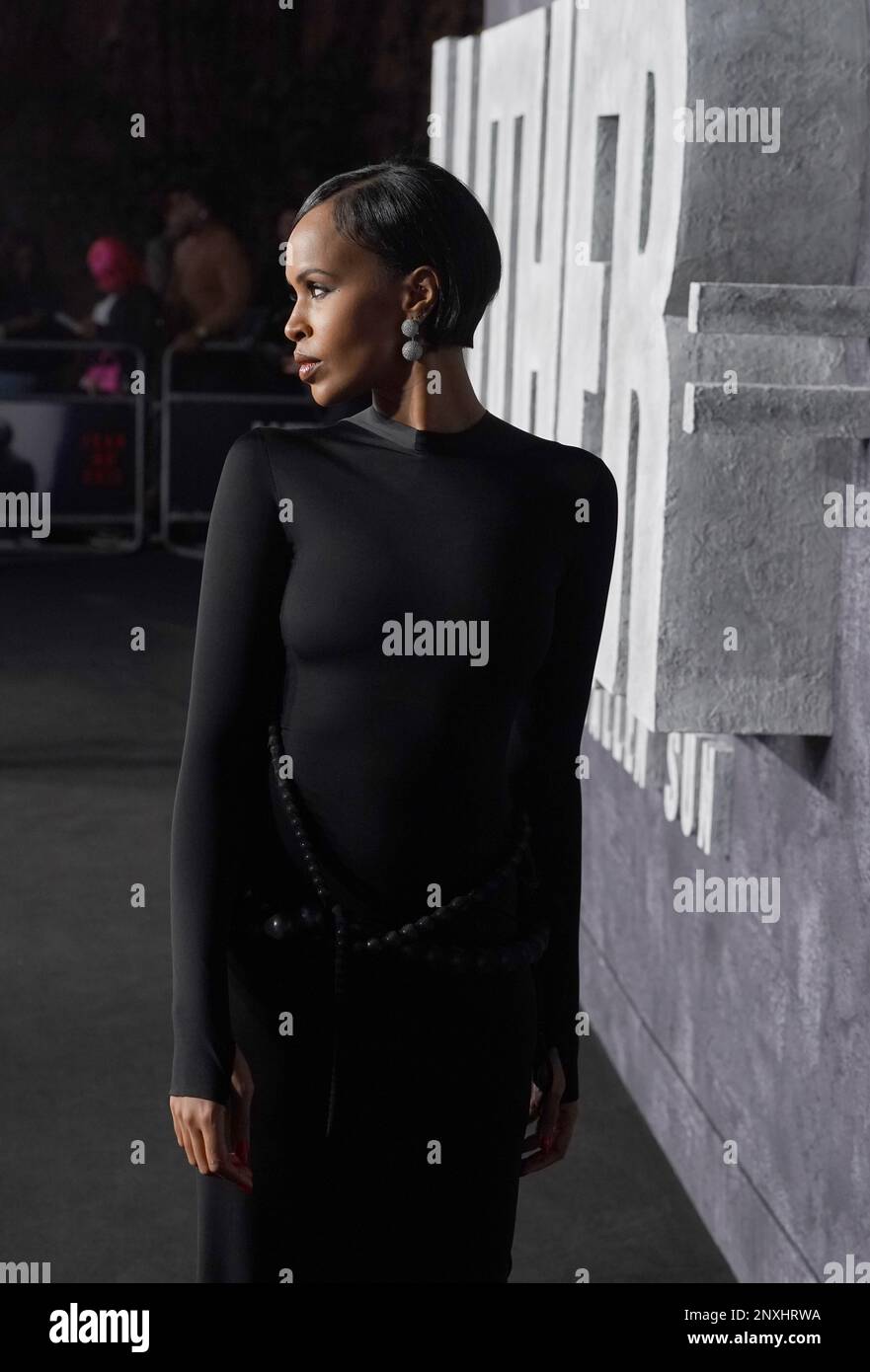 Sabrina Dhowre Elba, wife of Idris Elba, arriving at the World premiere ...