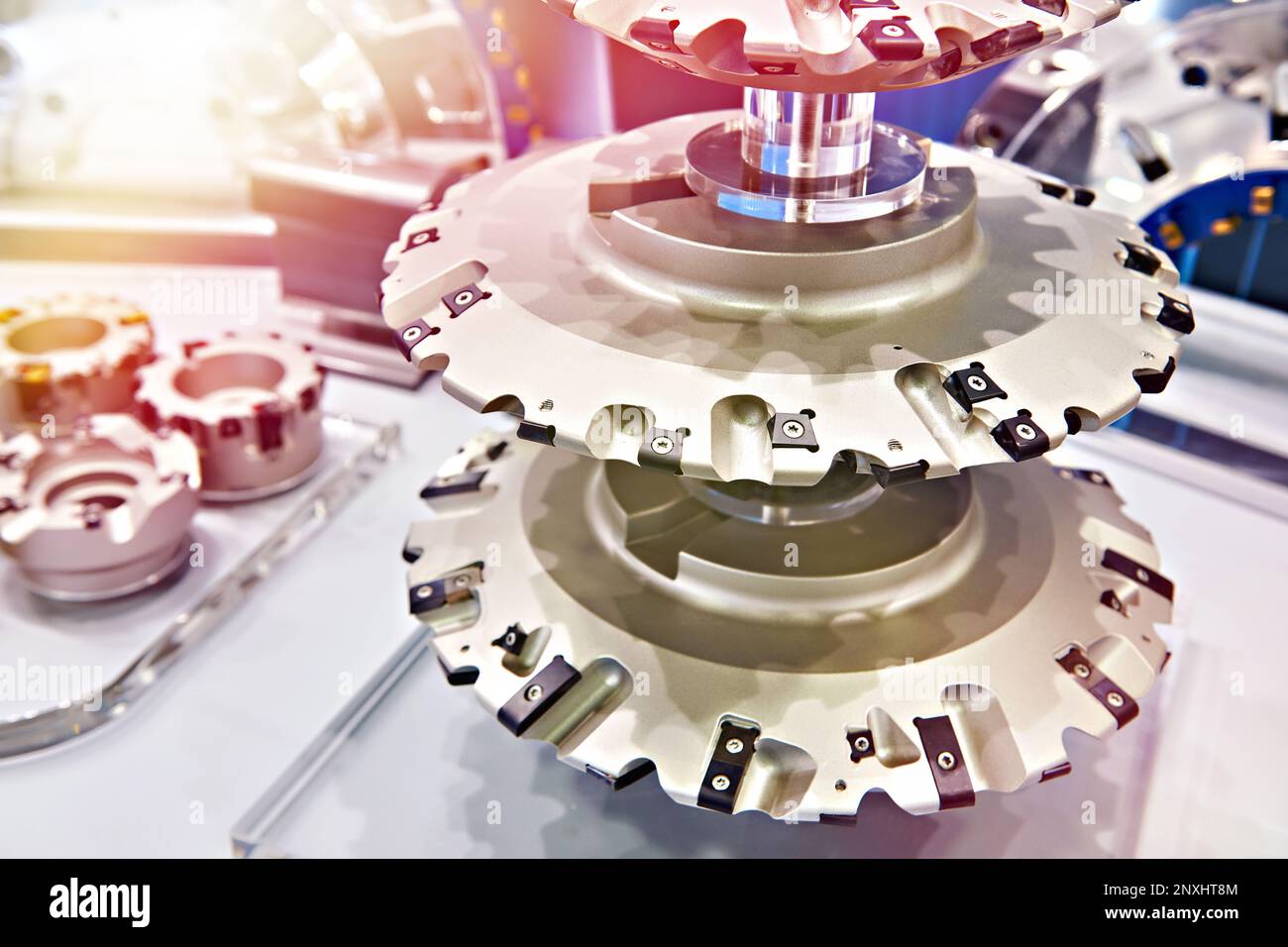 Axial drive slotter mills in store Stock Photo - Alamy