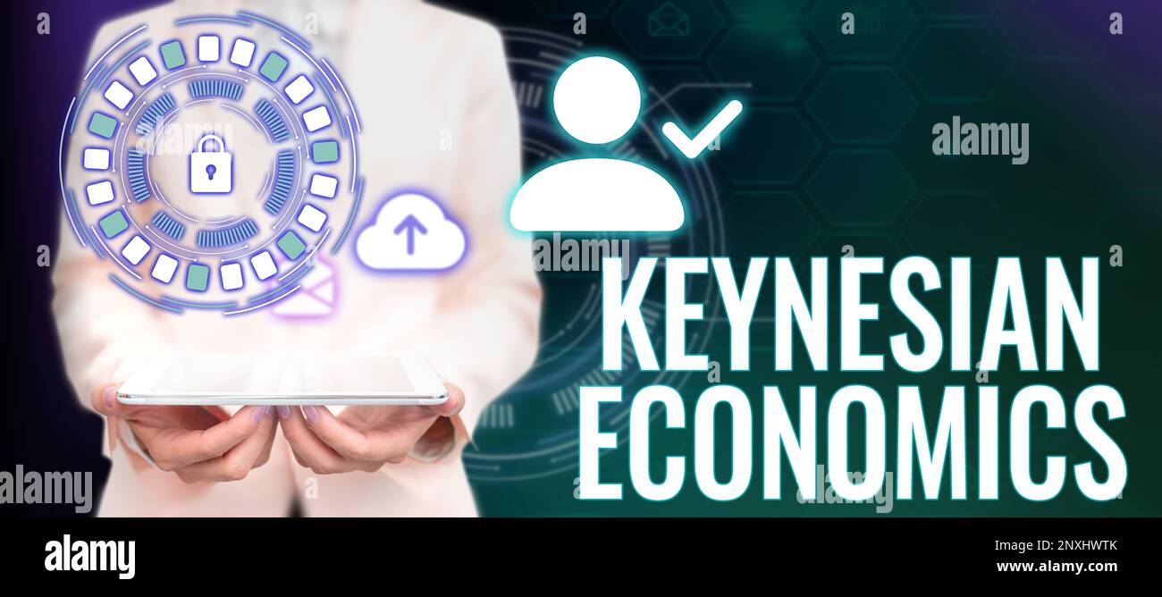 Sign displaying Keynesian Economics. Word Written on monetary and ...