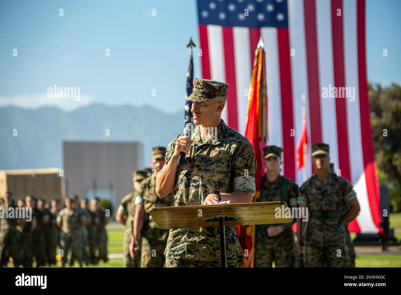 U.S. Marine Corps Lt. Col. Felix Guerra III, commanding officer, 3d ...