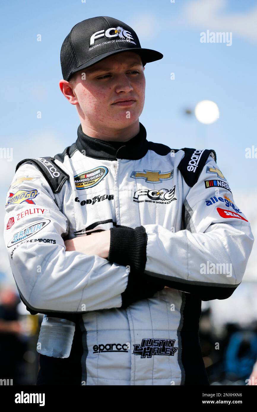 Justin Haley (24) during practice for the NextEra Energy Resources 250 ...