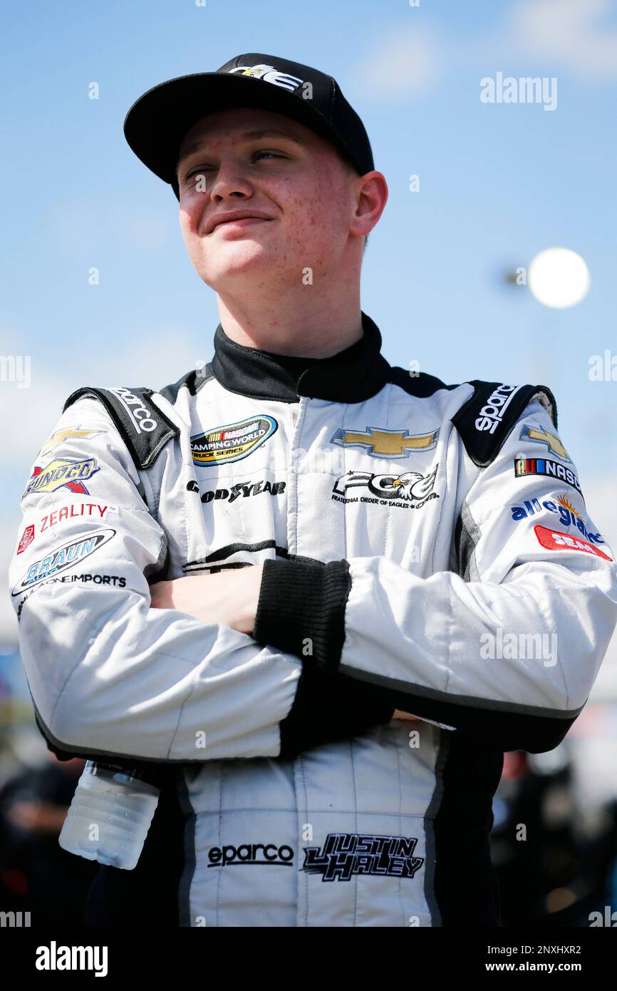 Justin Haley (24) during practice for the NextEra Energy Resources 250 ...