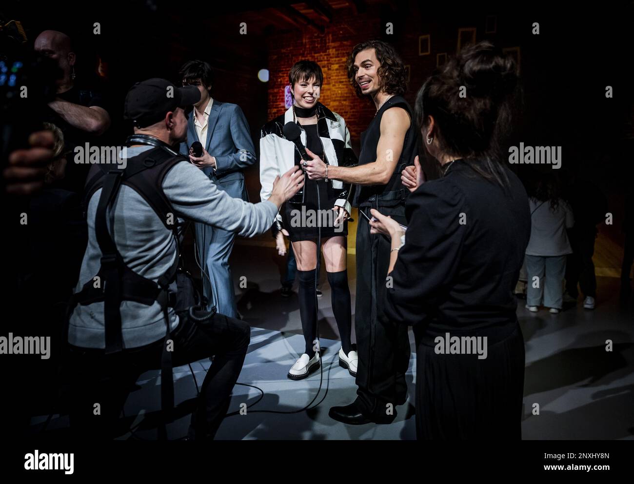 Avrotros eurovision duo hi-res stock photography and images - Alamy