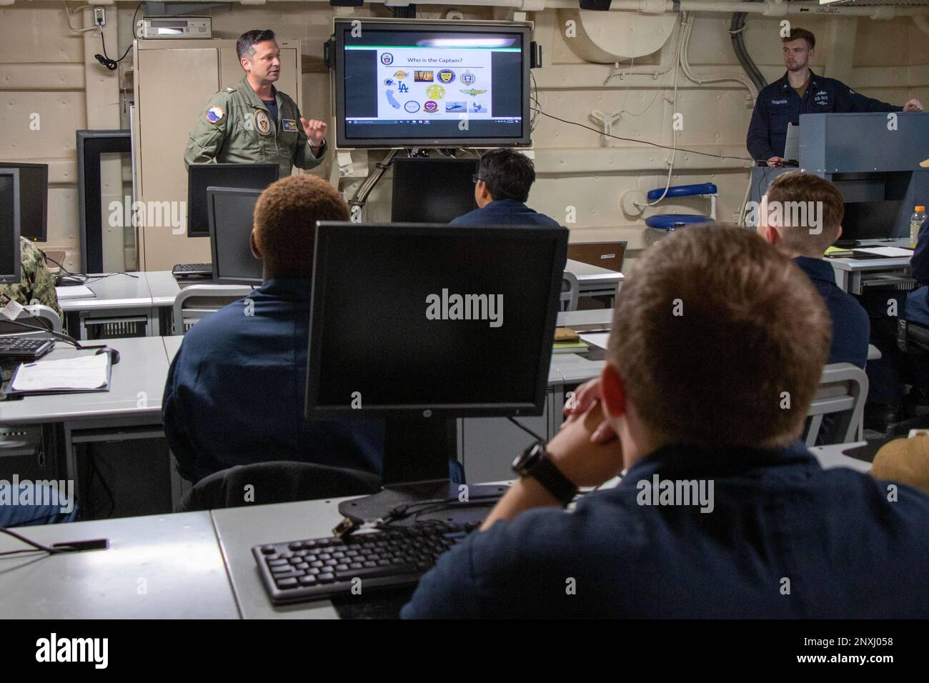 SINGAPORE (Feb. 15, 2023) – Capt. Daniel Keeler, commanding officer of ...