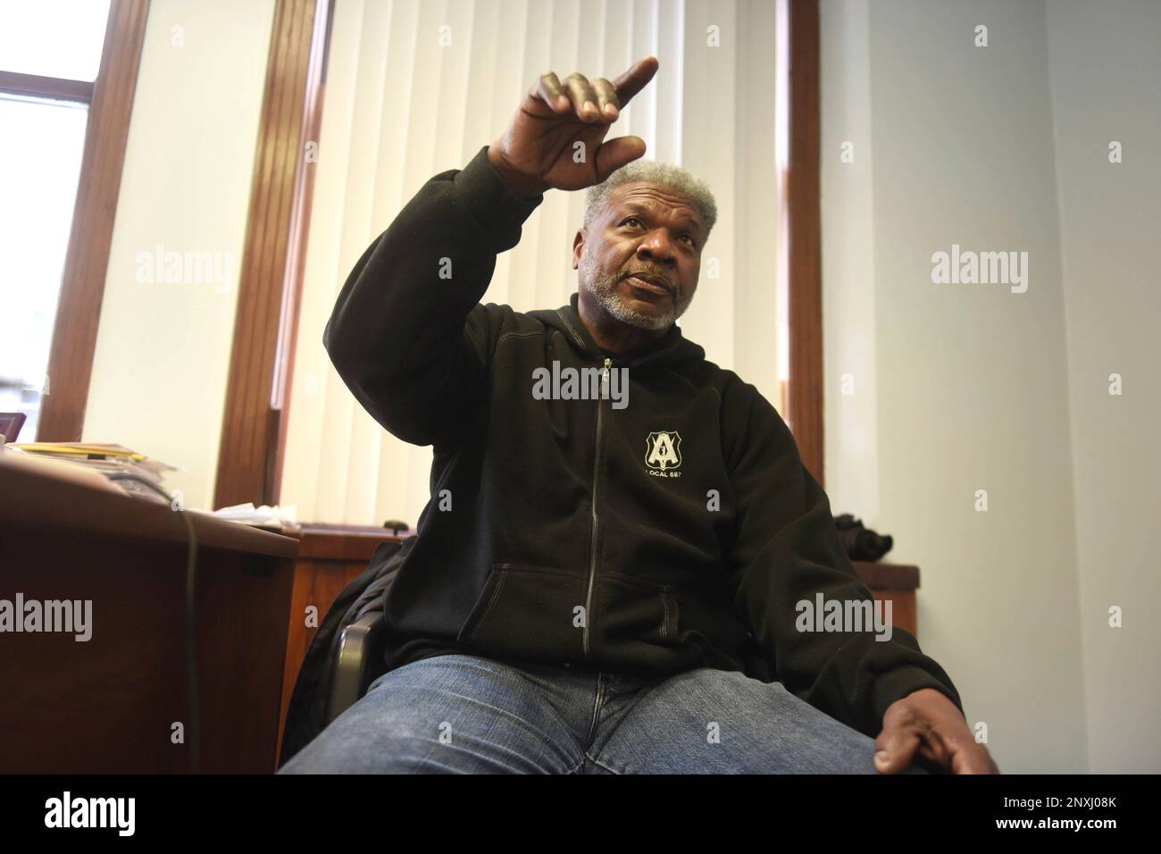 Harold Wilson speaks from his attorney's office about the lawsuit filed ...