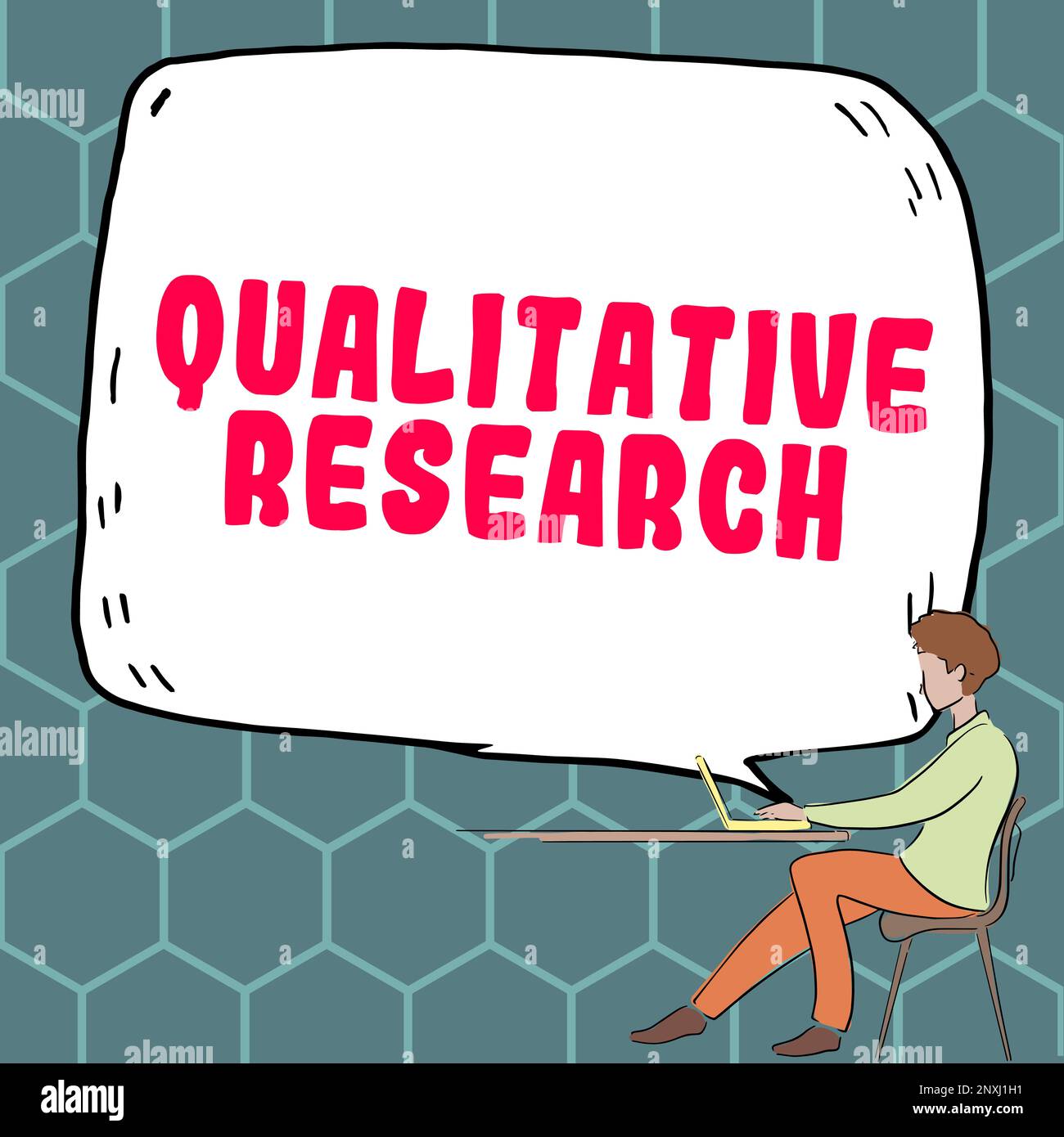 Text showing inspiration Qualitative Research. Word for Certified to ...