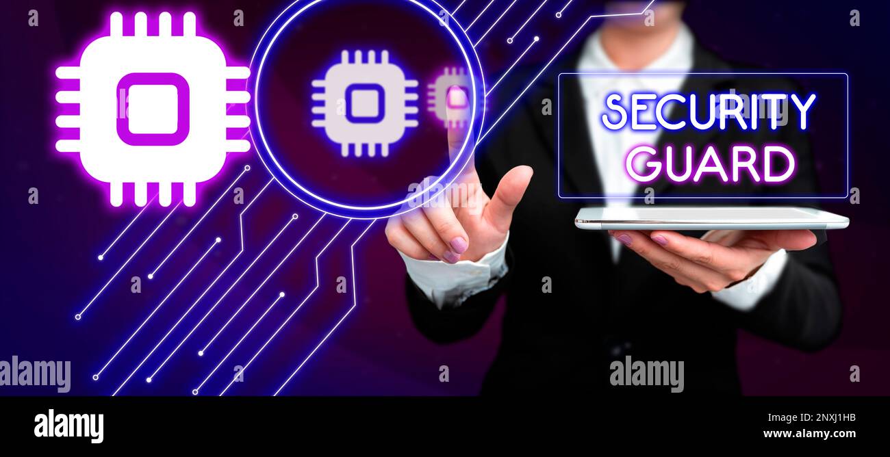 Inspiration Showing Sign Security Guard Word Written On Tools Used To Manage Multiple Security