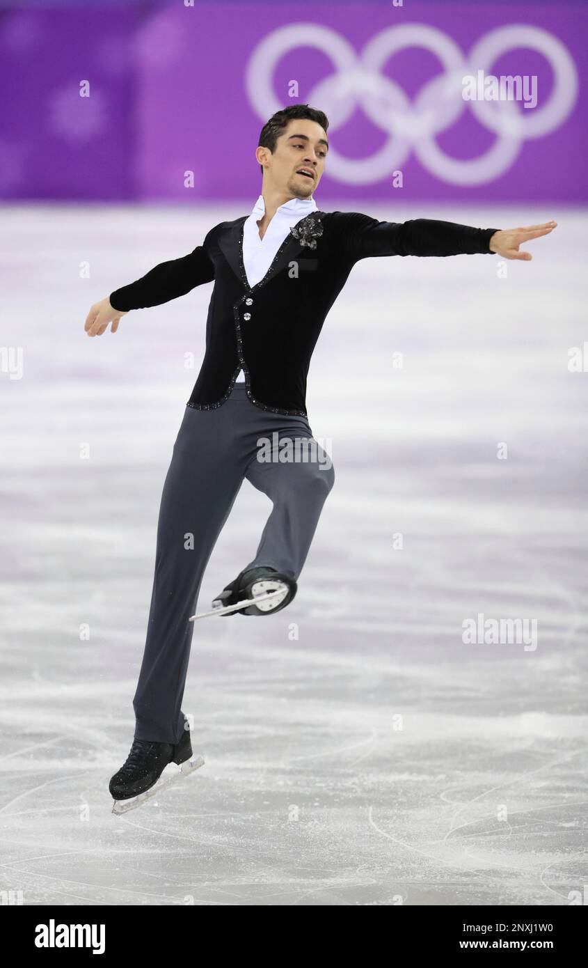 Spain's figure skater Javier FERNANDEZ performs during Men Single Short ...