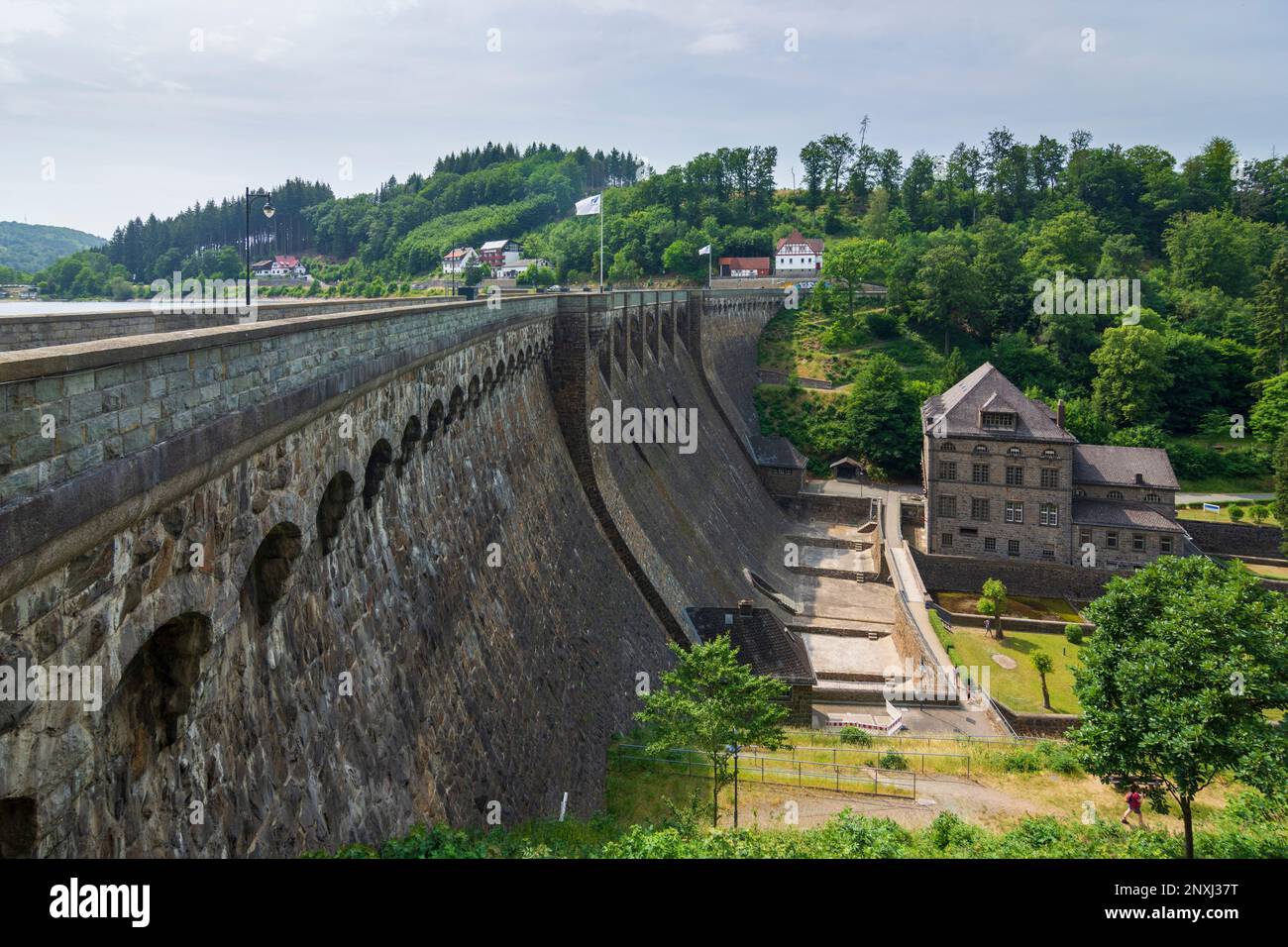 Marsberg: lake Diemelsee or Diemel Reservoir (Diemelstausee), dam in ...