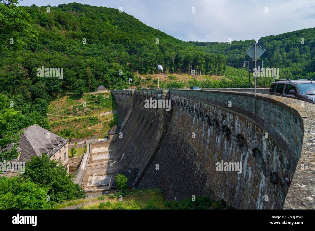 Marsberg: lake Diemelsee or Diemel Reservoir (Diemelstausee), dam in ...
