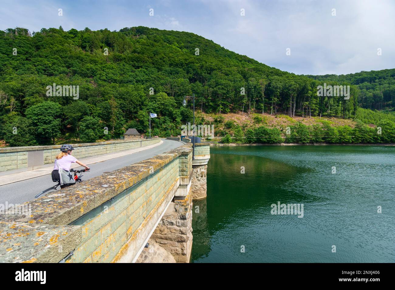 Marsberg: lake Diemelsee or Diemel Reservoir (Diemelstausee), dam in ...