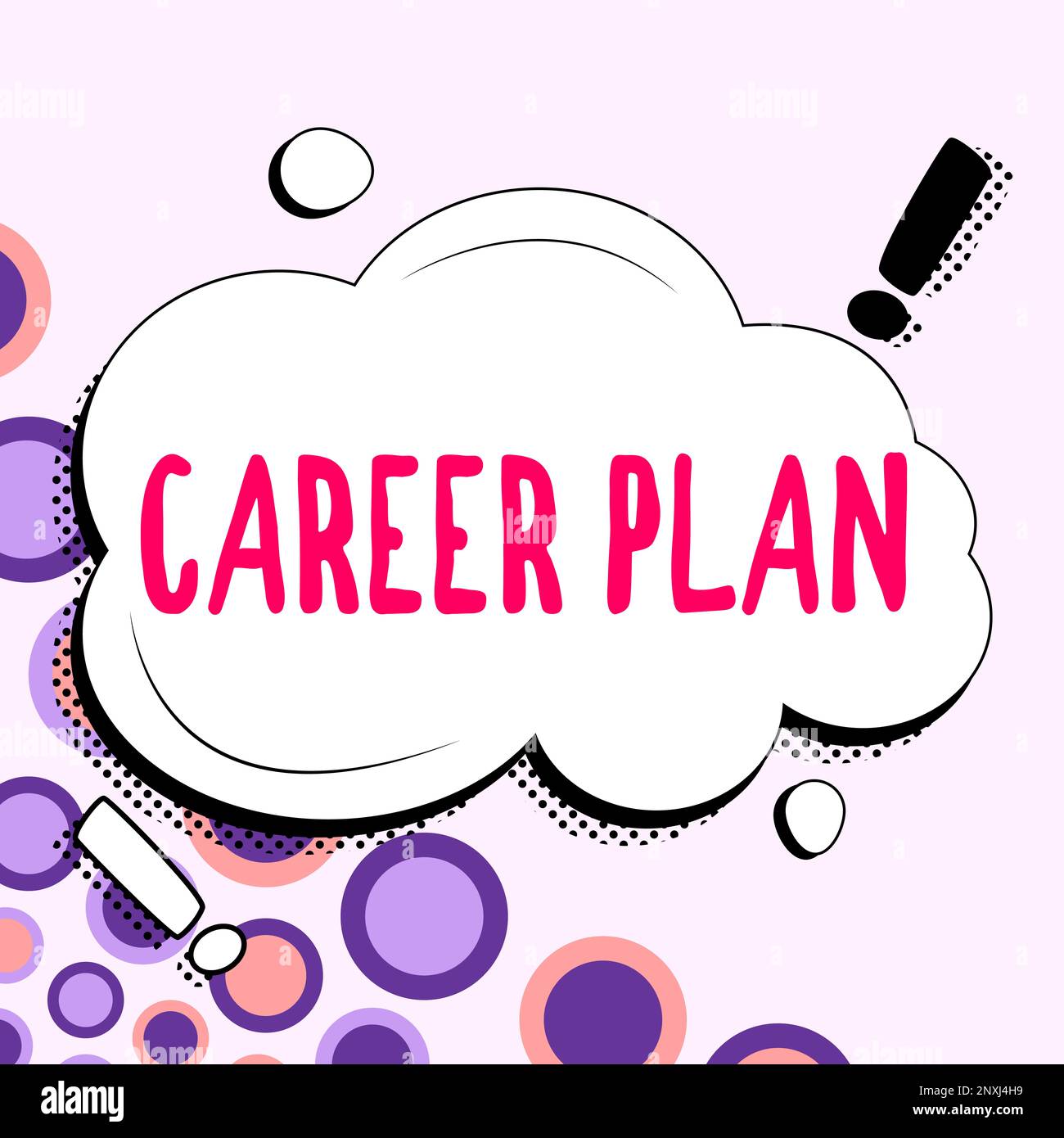 Text caption presenting Career Plan. Business idea ongoing process ...