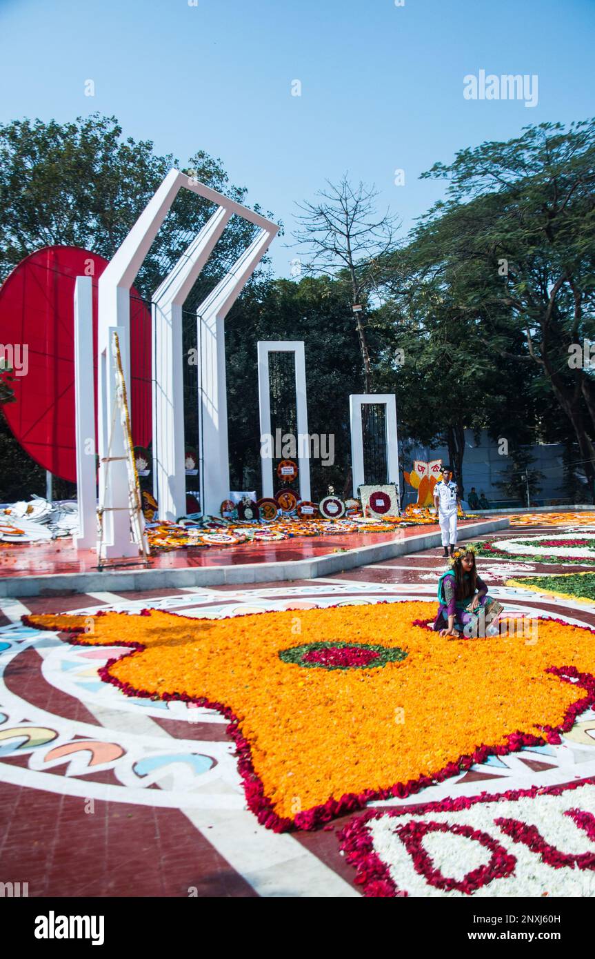 International mother language day event in Dhaka, Bangladesh Stock ...