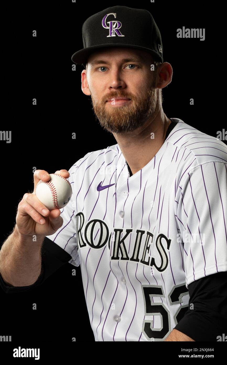 SCOTTSDALE, AZ - FEBRUARY 24: Relief pitcher Daniel Bard (52) poses for ...