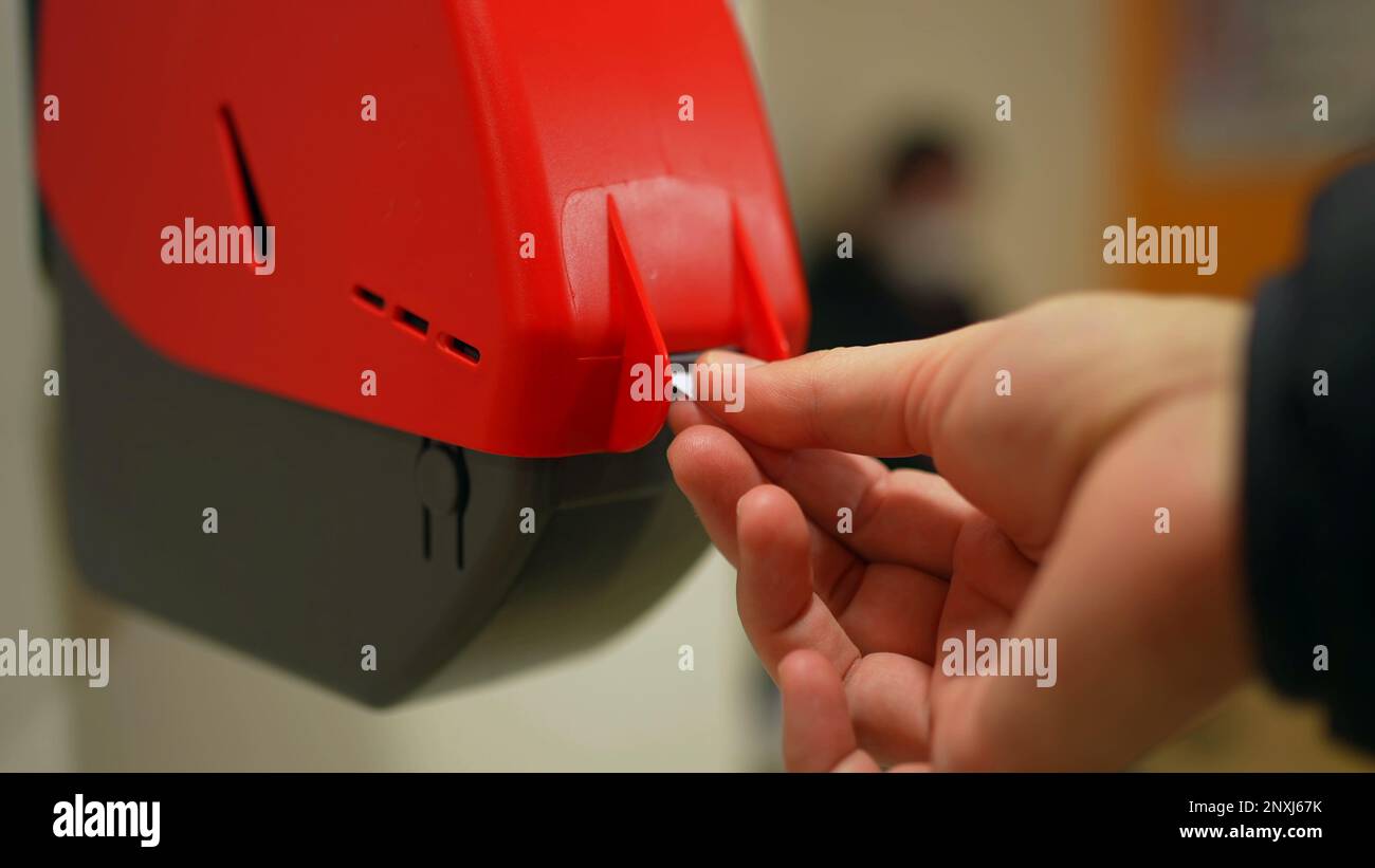 Number machine hi-res stock photography and images - Alamy
