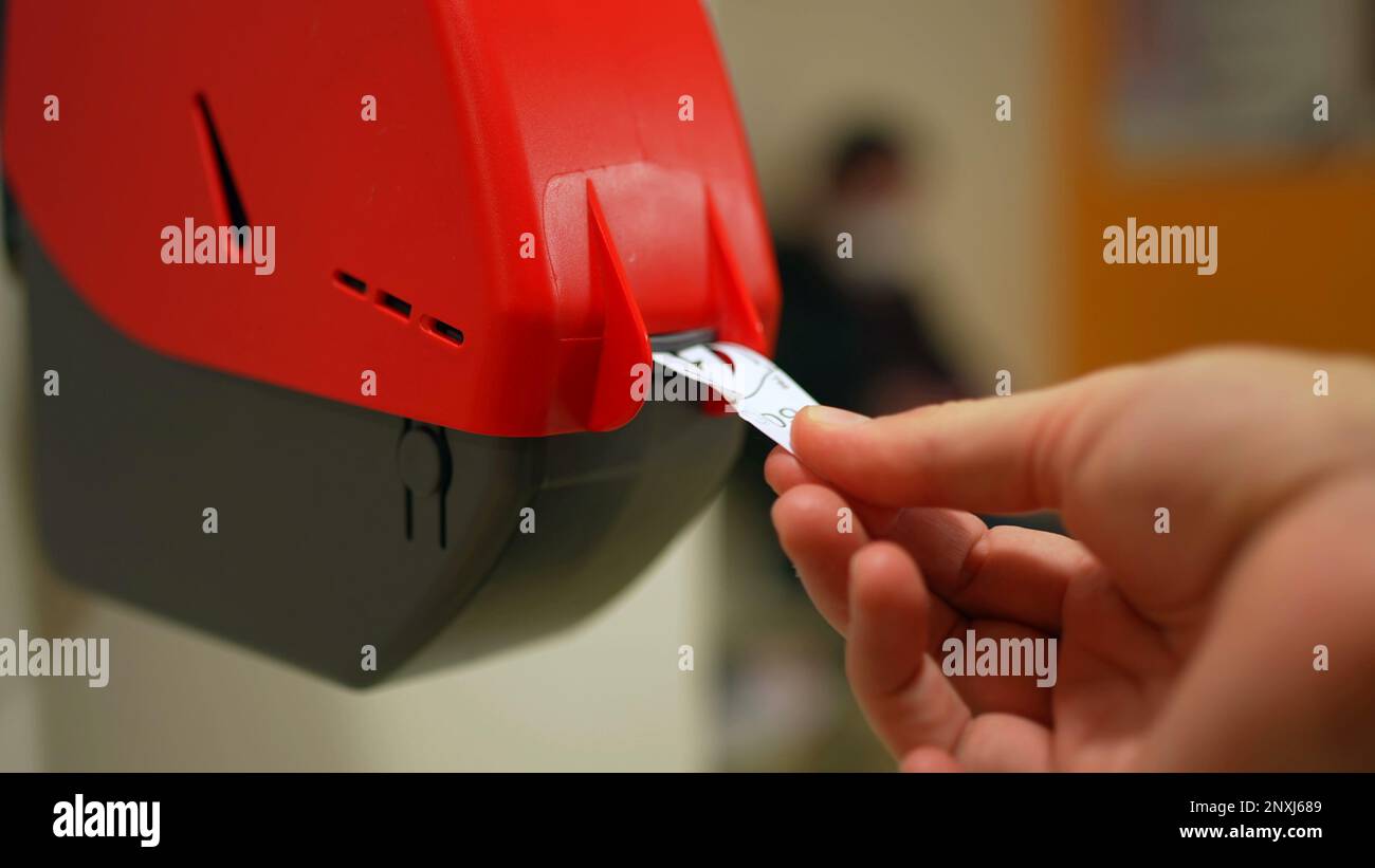 Number machine hi-res stock photography and images - Alamy