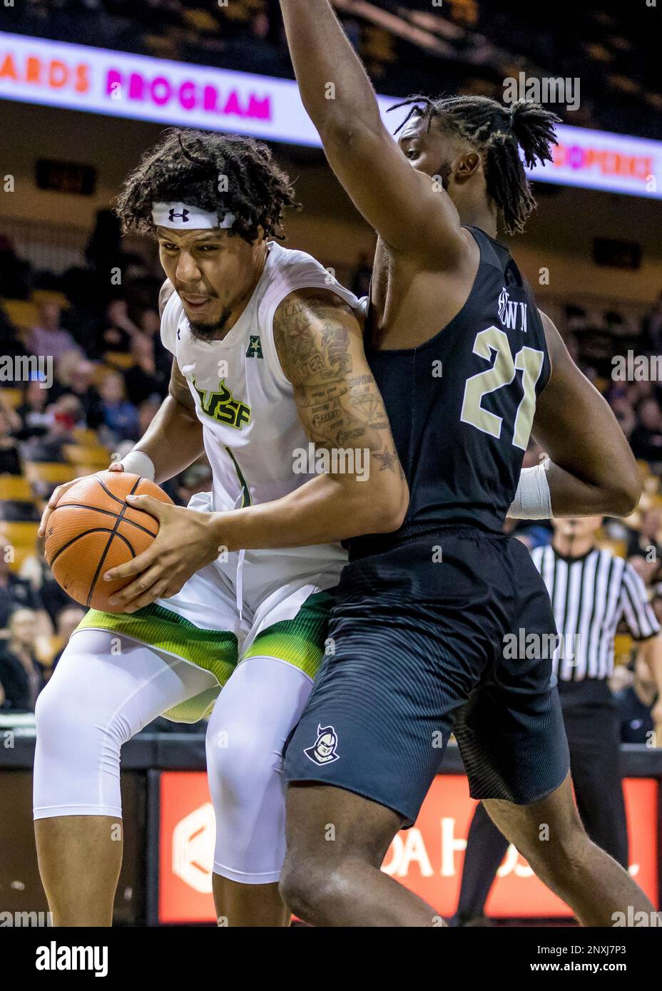 ORLANDO, FL - FEBRUARY 14: South Florida Bulls forward Isaiah Manderson ...