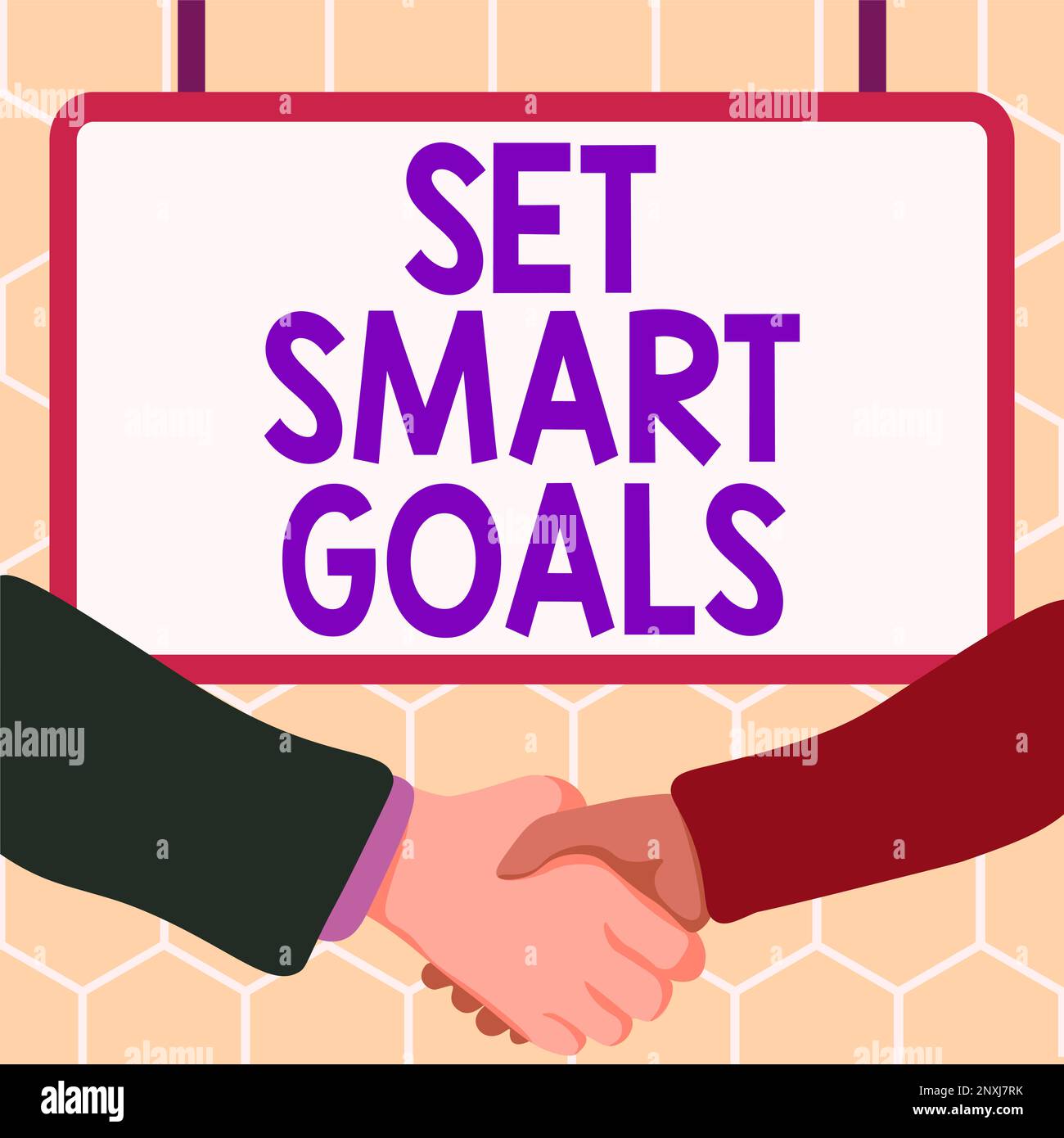 Text sign showing Set Smart Goals. Internet Concept Establish ...