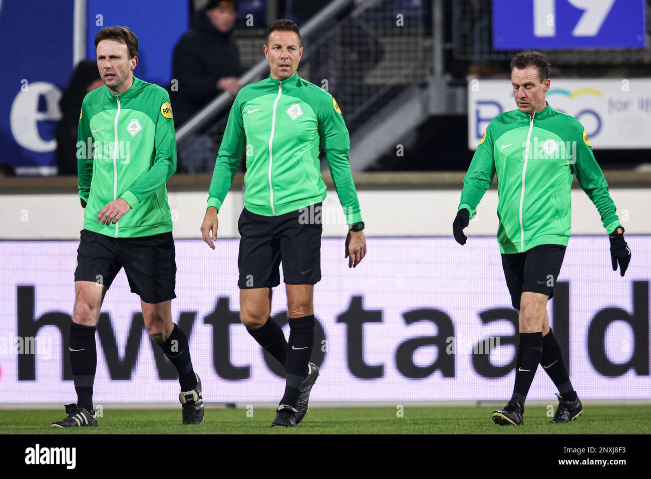 HEERENVEEN, NETHERLANDS - MARCH 1: assistant referee Bas van Dongen ...