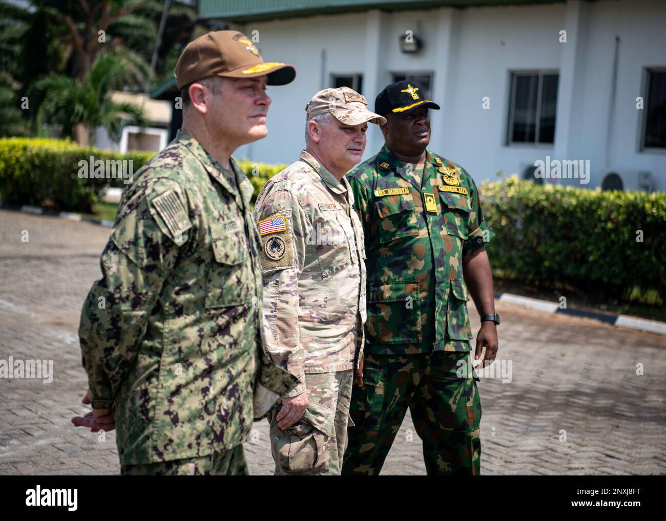 230202-N-DK722-1010 (Feb. 2, 2023) LAGOS, Nigeria – From left, U.S ...