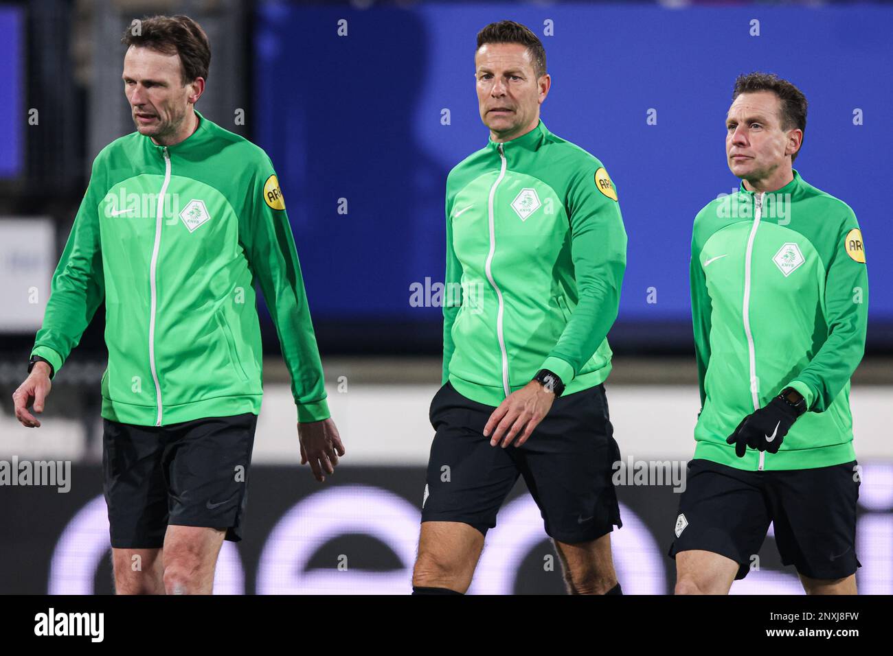 HEERENVEEN, NETHERLANDS - MARCH 1: assistant referee Bas van Dongen ...