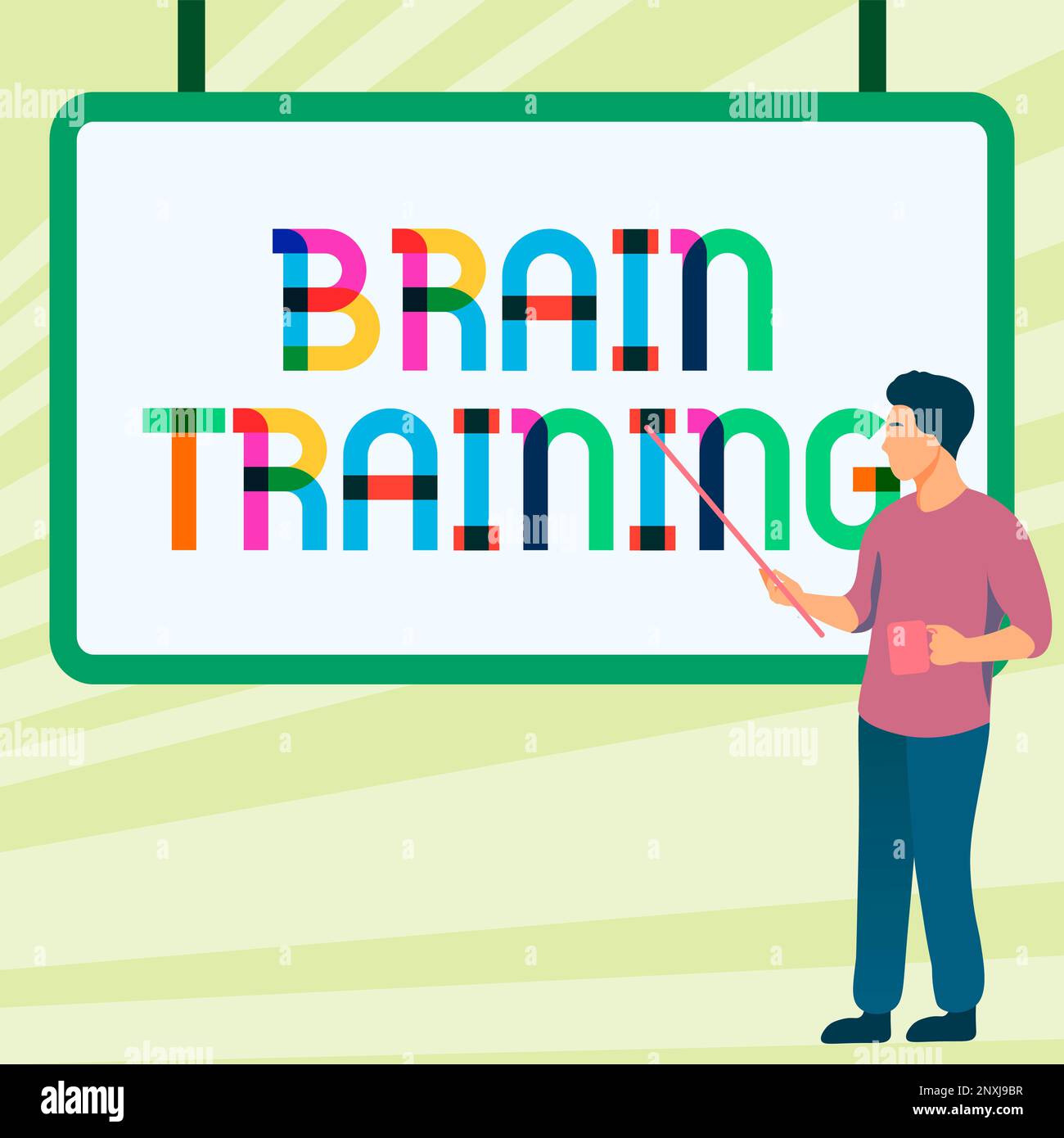 Hand writing sign Brain Training. Business approach mental activities ...