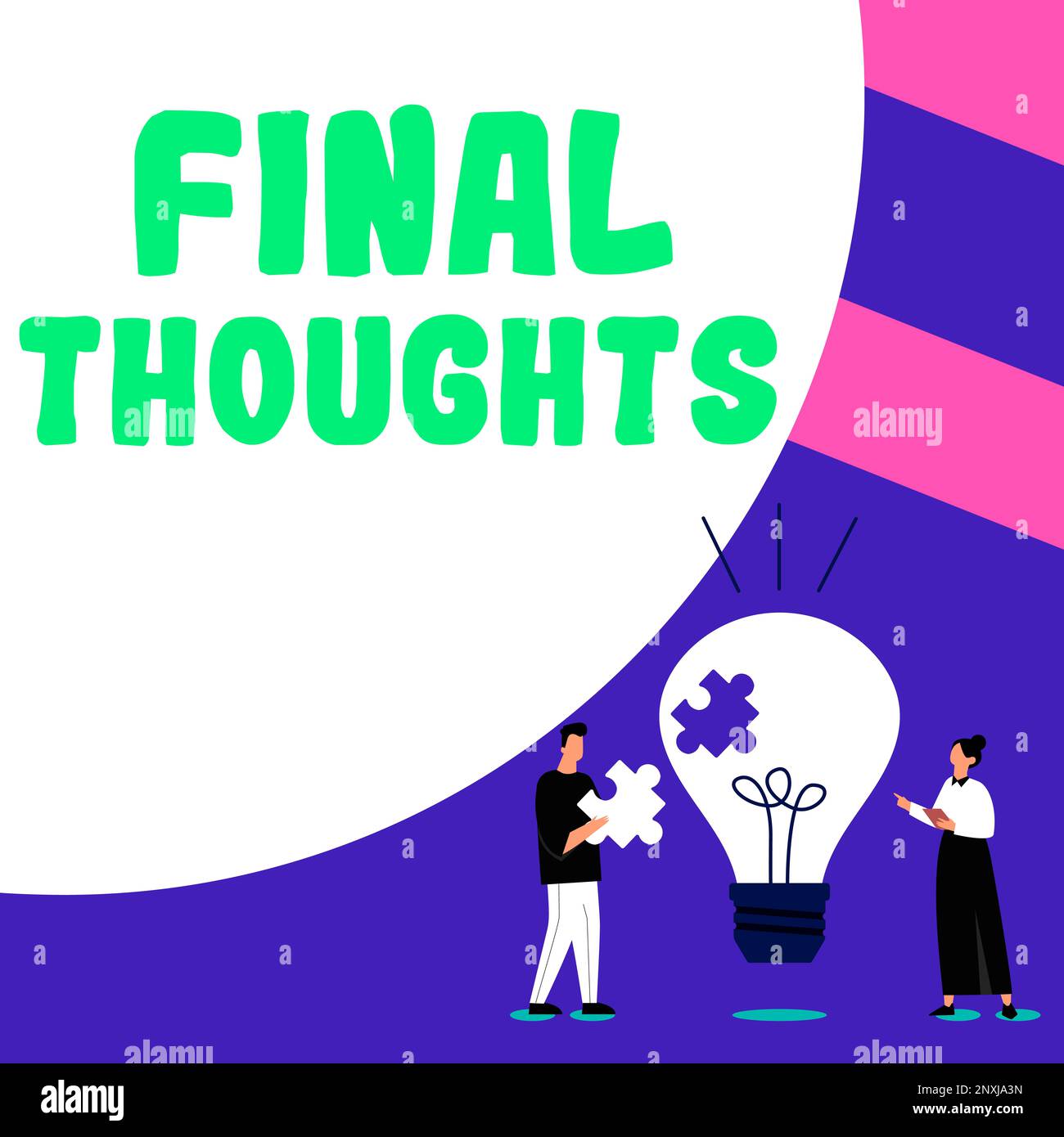 Conceptual display Final Thoughts. Business idea Conclusion Last ...