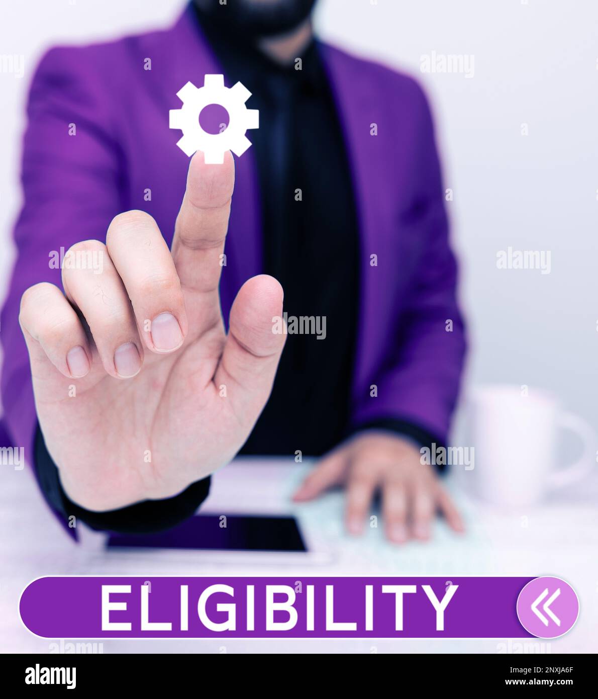 Writing displaying text Eligibility. Internet Concept State of having ...