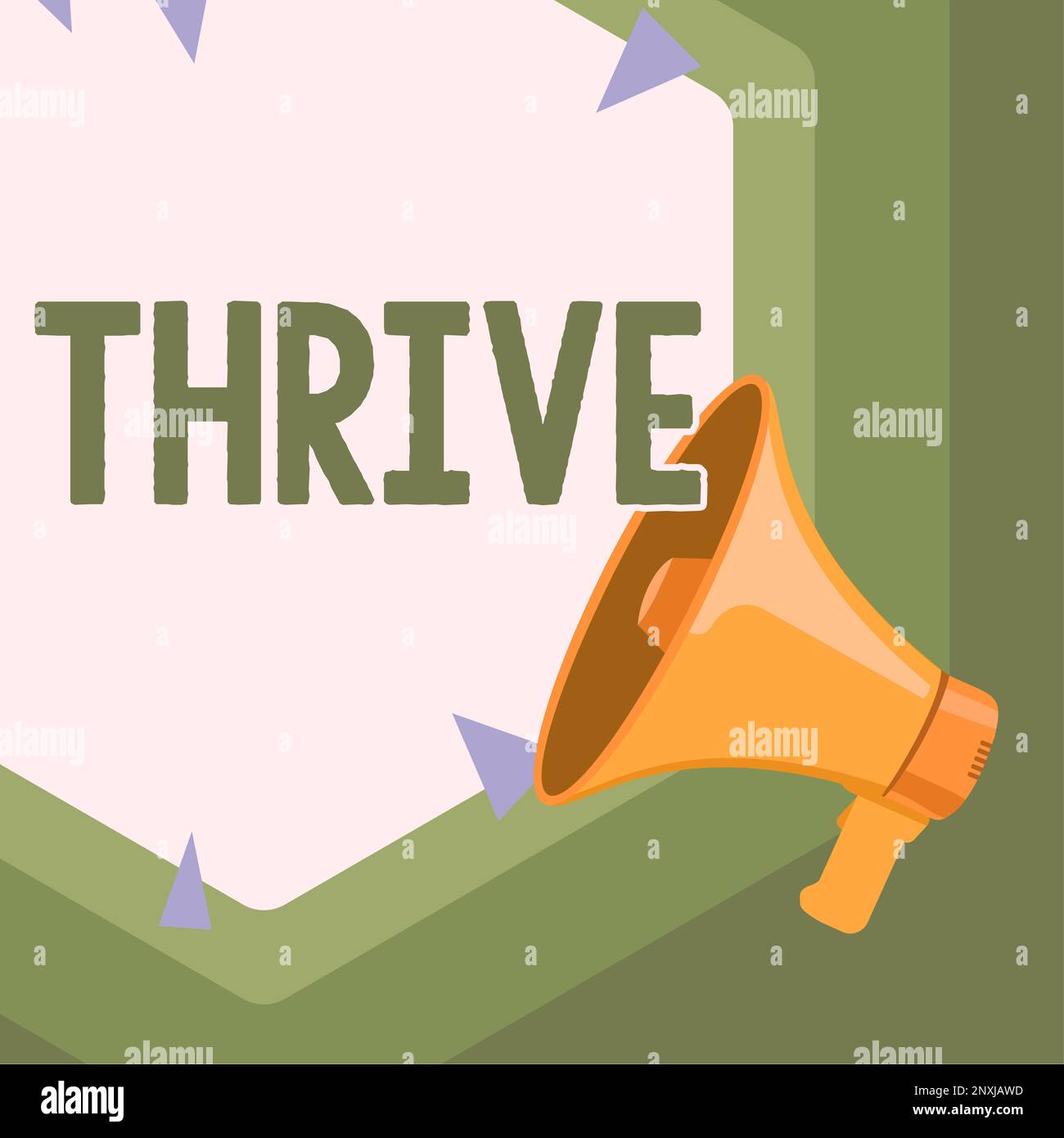 Text showing inspiration Thrive. Business concept Think positively ...