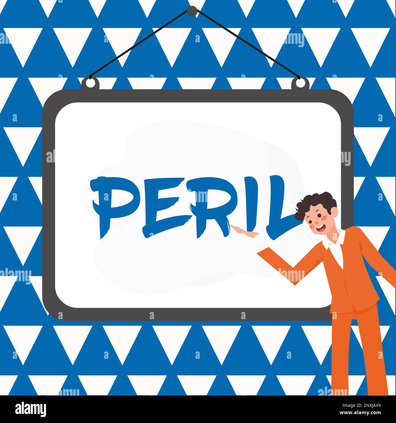 Conceptual caption Peril. Business concept indicates something ...