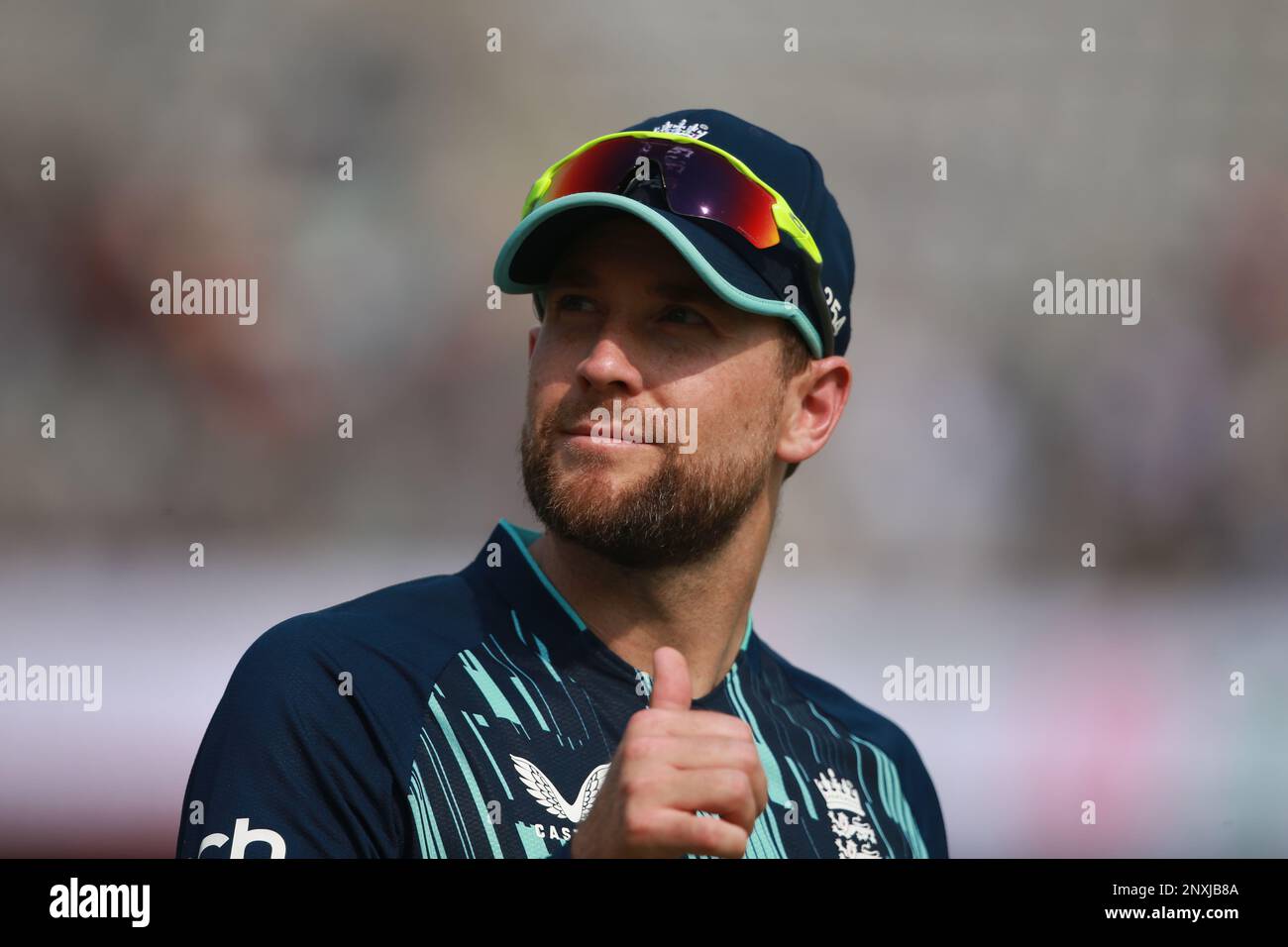 David Malan durin the Bangladesh-England 1st One Day International ...