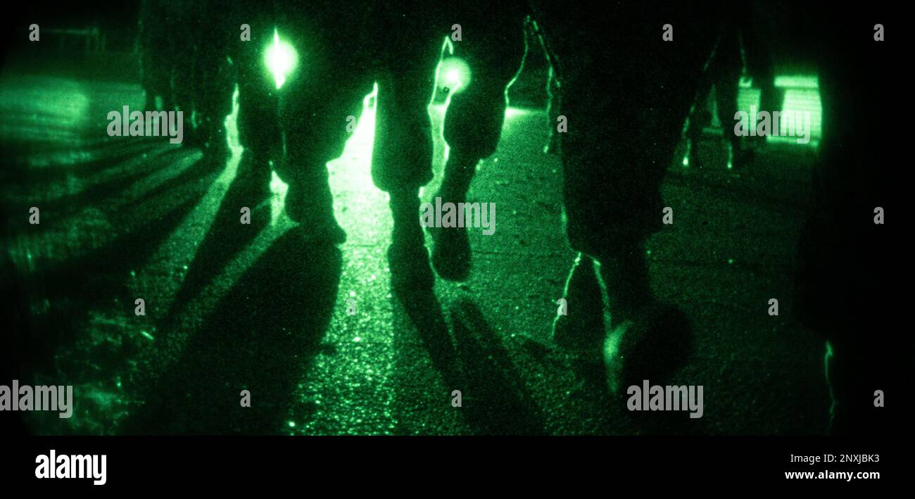 Recruits with Bravo Company, 1st Recruit Training Battalion, initiate ...