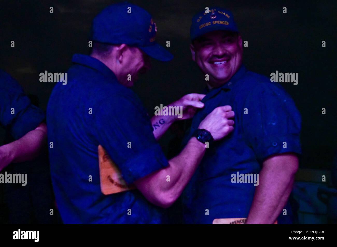 U.S. Coast Guard Chief Petty Officer Michael McDonnell and Chief Petty ...