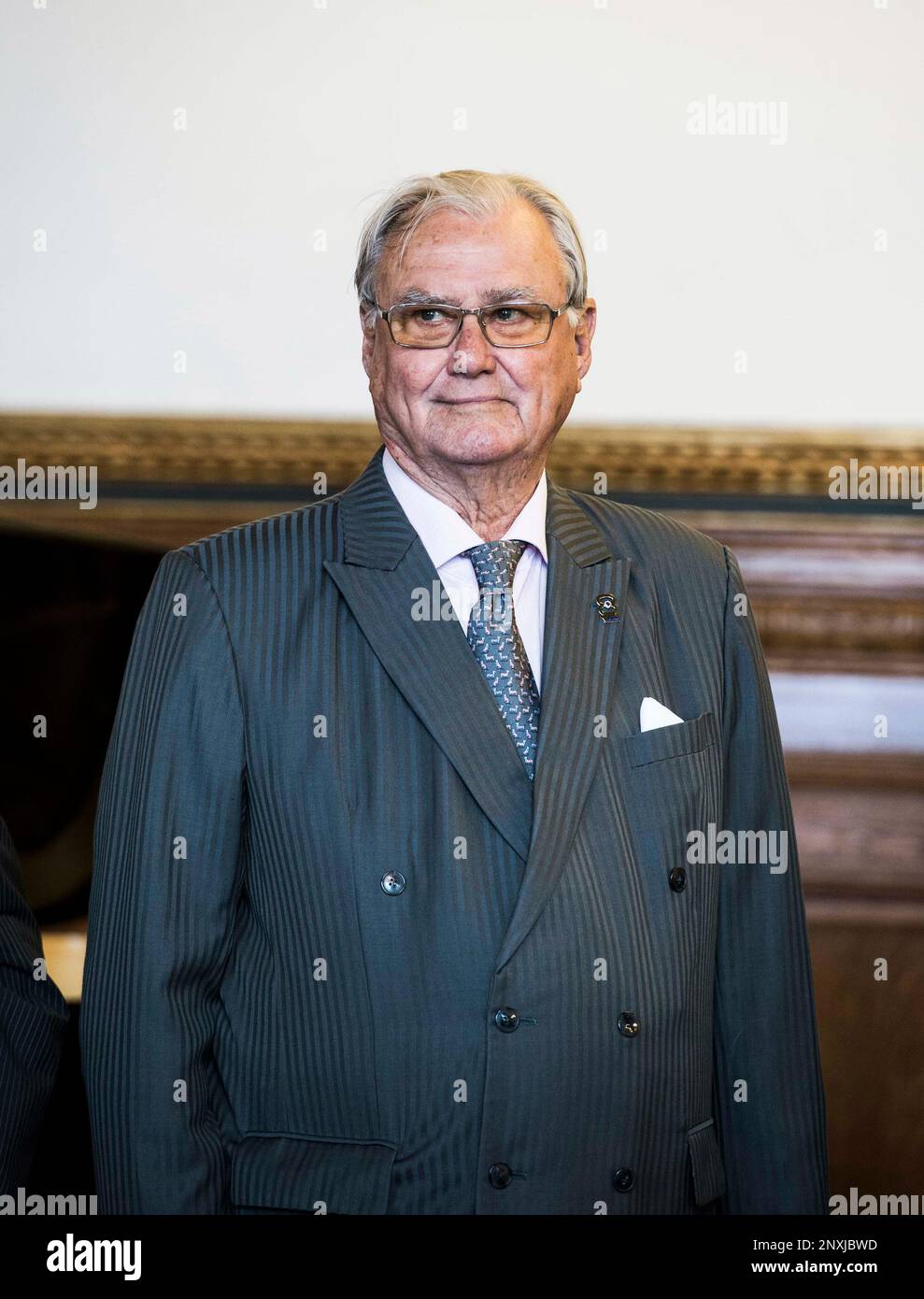 FILE - In this June 7, 2017 file photo, Denmark's Prince Henrik poses ...