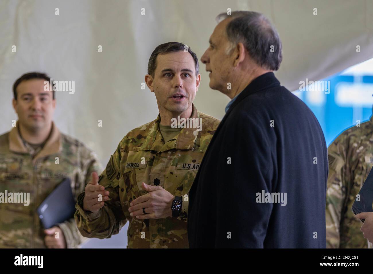 U.S. Army Lt. Col. David Powell, Commander of the 2nd Battalion, 501st ...